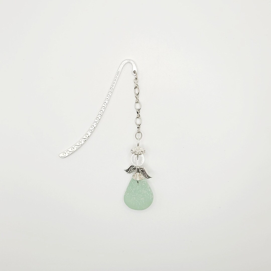 Genuine Sea Glass Bookmark/sea Glass Angel/sea Glass Gift/guardian ...