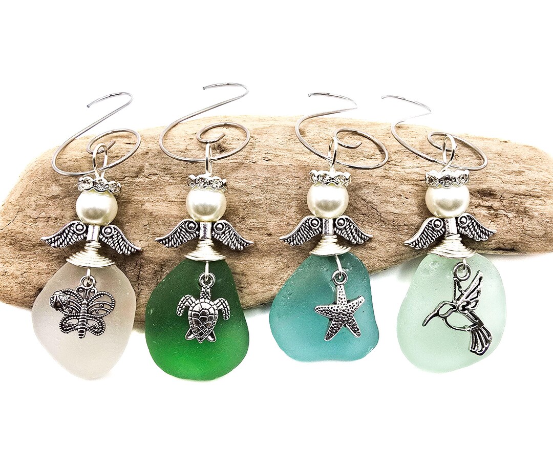 Create Your Own Sea Glass Angel - Choose Custom Charm and Color/charm ...