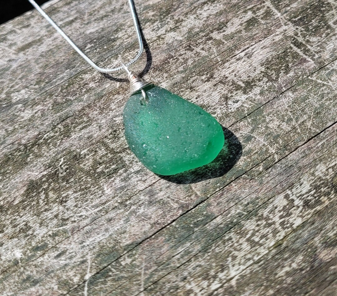 Genuine Sea Glass/sea Glass Necklace/sea Glass Pendant/coastal Jewelry ...