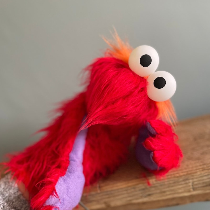 Elmo Puppet - Etsy