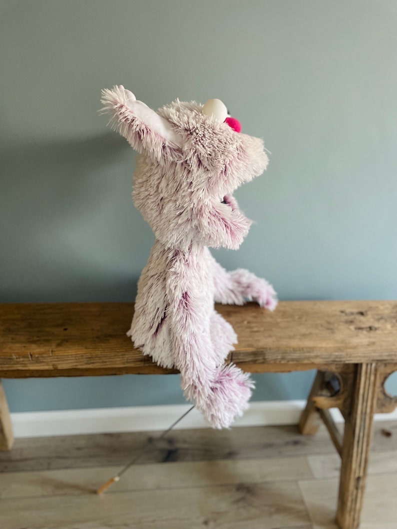 Pink Fuzzy Unicorn Handpuppet, Monster Puppet, Professional Handpuppet ...