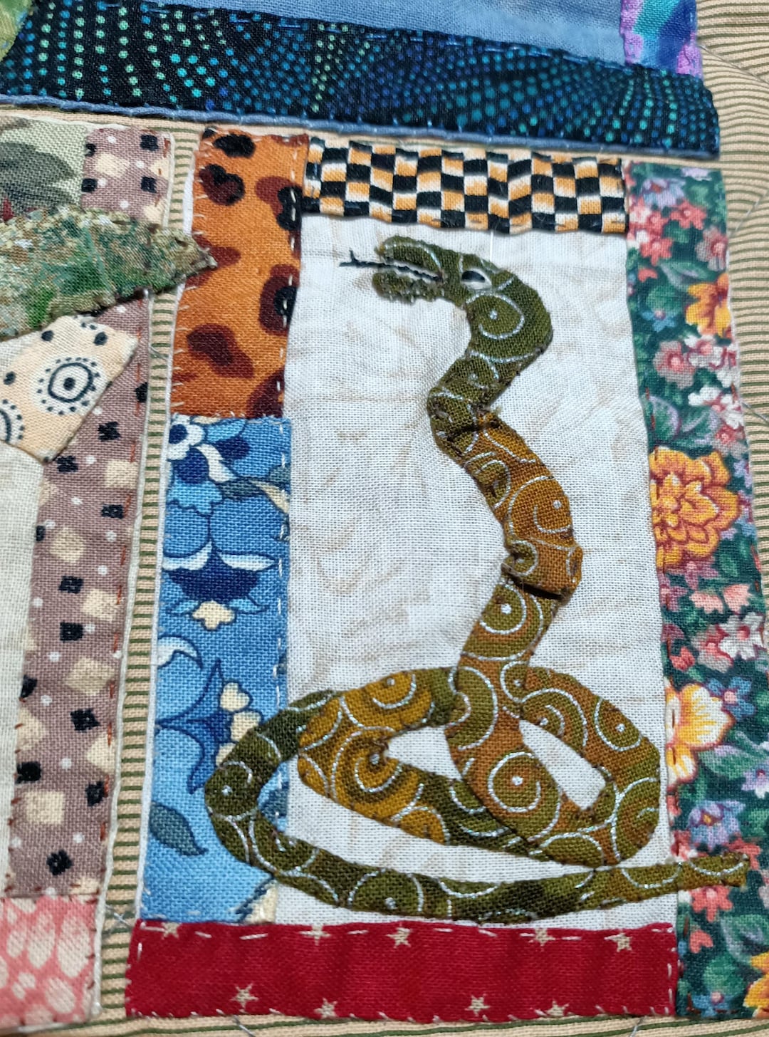 Inland Taipan Snake PDF Pattern. This is an Applique or Slow Stitching ...
