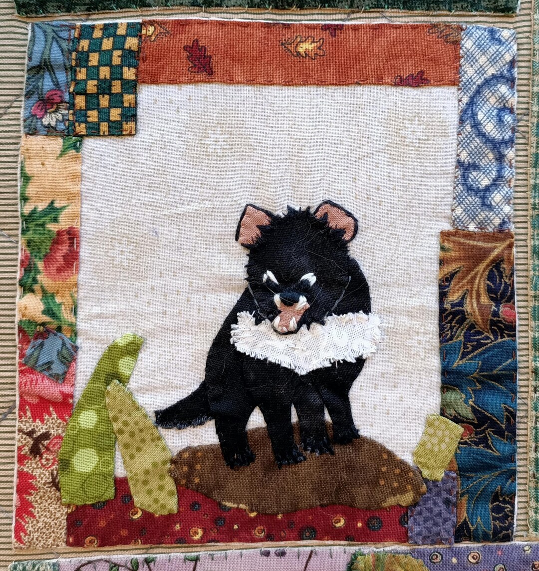 Australian Tasmanian Devil PDF Pattern. Applique or Slow Stitching ...