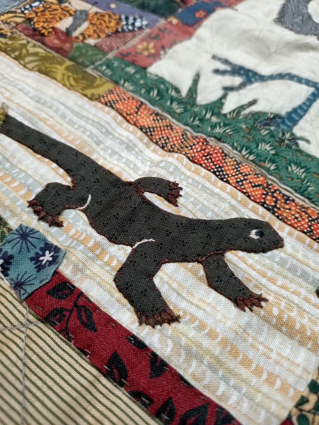 Australian Goanna PDF Pattern. This is an Applique or Slow Stitching ...