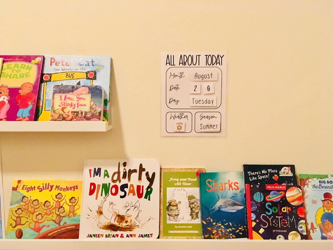 All About Today Circle Time Calendar Board Chart Printable - Etsy