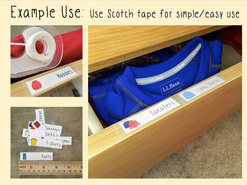 Clothing Labels [closet Organization] Practical Life Skill | Montessori ...