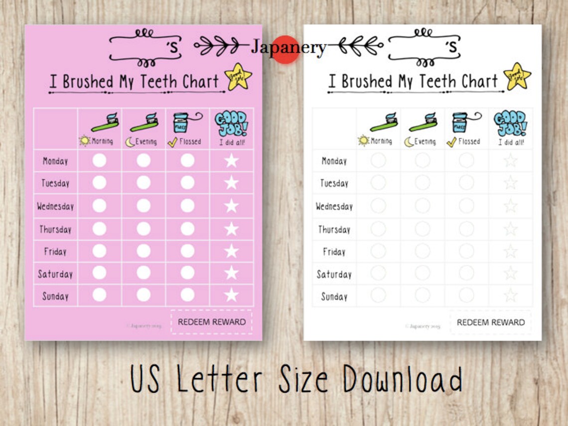 I Brushed My Teeth Chart | Routine Chart | Tooth Brushing Printable ...