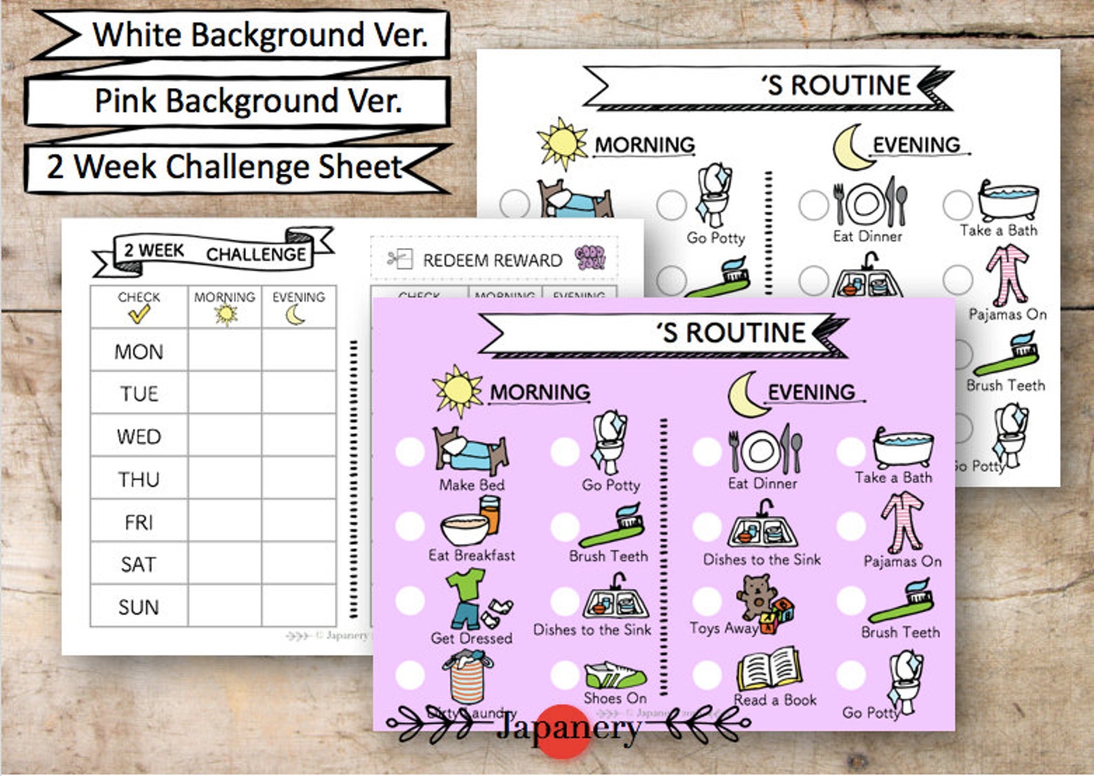 Kids Chore/ Routine Chart: Morning and Evening - Etsy