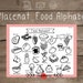 Placemat Printable for Kids |food Alphabet|reusable or Toss Away, Self ...