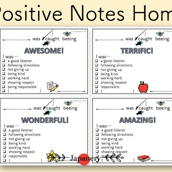 Positive Notes - Etsy