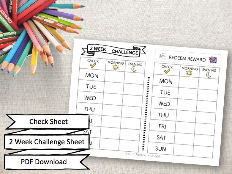 Kids Chore/ Routine Chart: Morning and Evening - Etsy