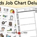 Kids Chore Routine Chart Deluxe DIY Set [printable & JAPANESE] Daily ...