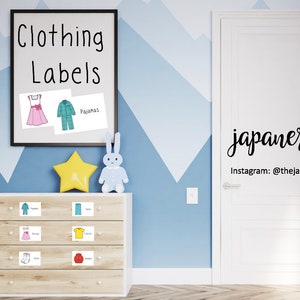 Clothing Labels closet Organization Practical Life Skill Montessori ...
