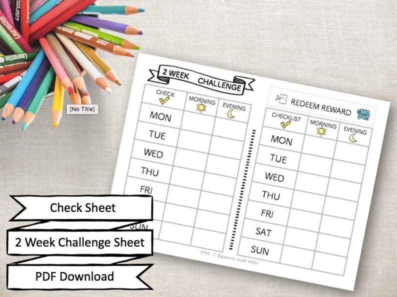 Kids Chore/ Routine Chart: Morning and Evening - Etsy