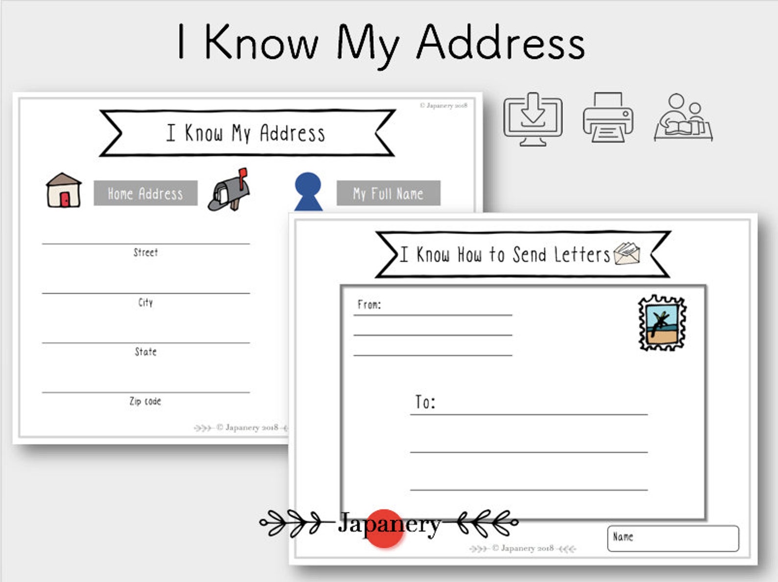 All About Me: I Know My Address and Phone Numbers [safety Unit] - Etsy