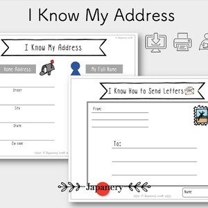 All About Me: I Know My Address and Phone Numbers [safety Unit] - Etsy