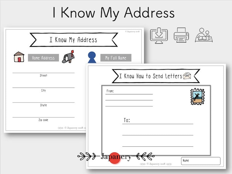 All About Me: I Know My Address and Phone Numbers [safety Unit] - Etsy