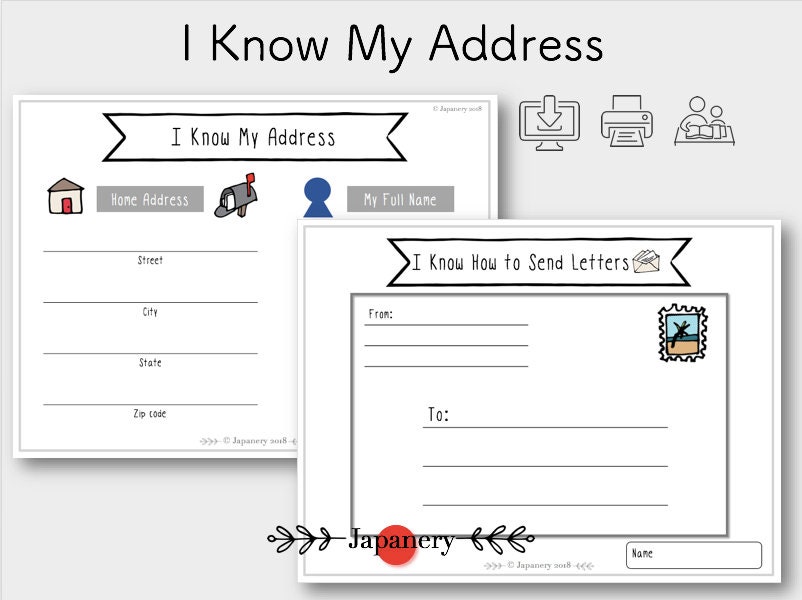 All About Me: I Know My Address and Phone Numbers [safety Unit] - Etsy