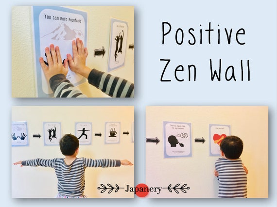 Calm Down Corner Zen Wall Positive Wall 7 Steps | Etsy