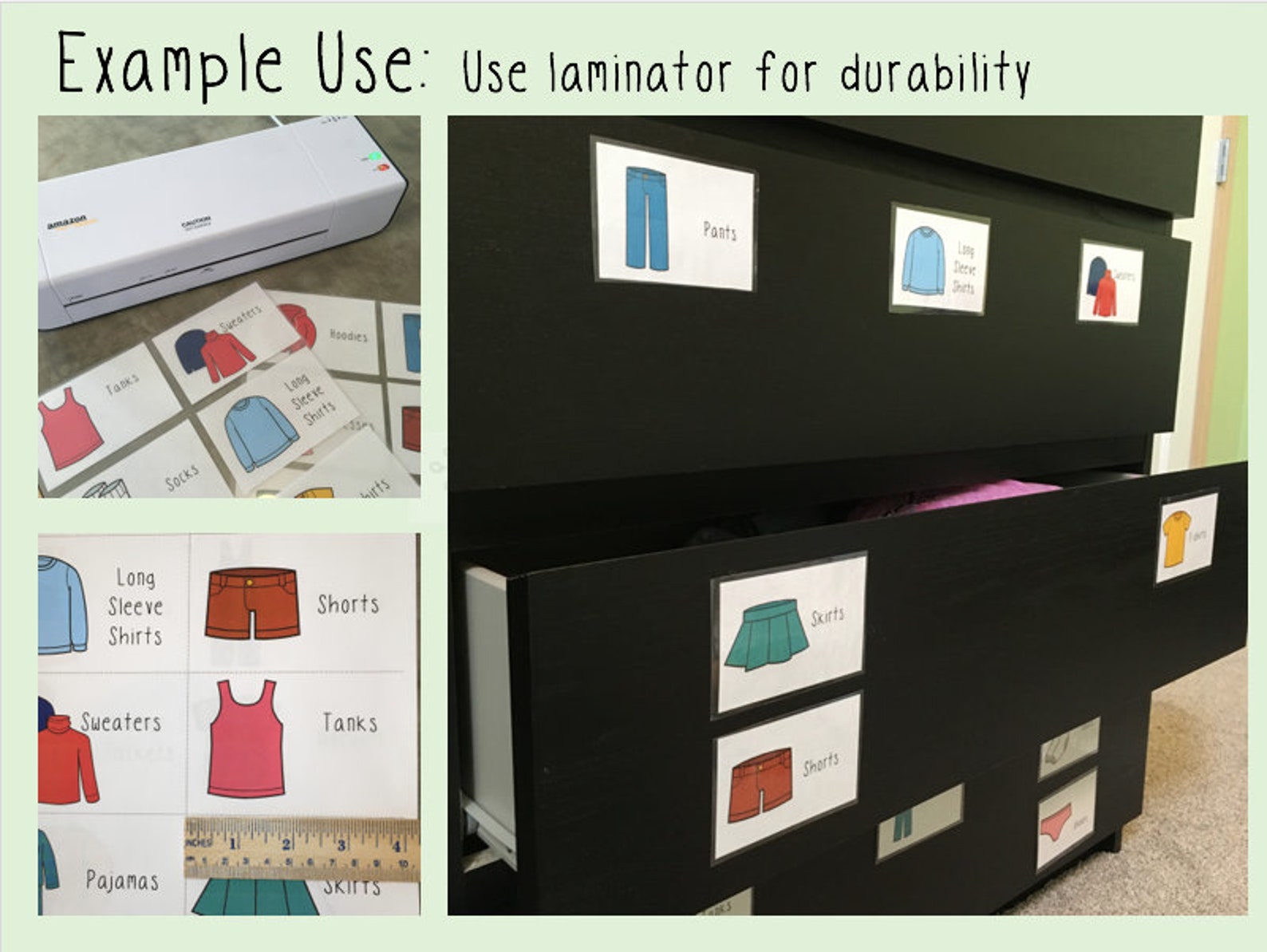 Clothing Labels [closet Organization] Practical Life Skill | Montessori ...