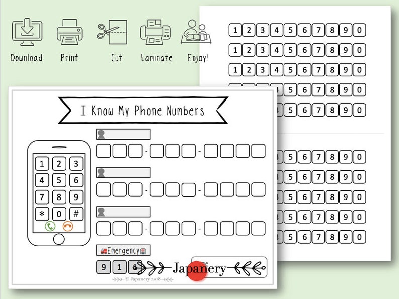 All About Me: I Know My Address and Phone Numbers [safety Unit] - Etsy