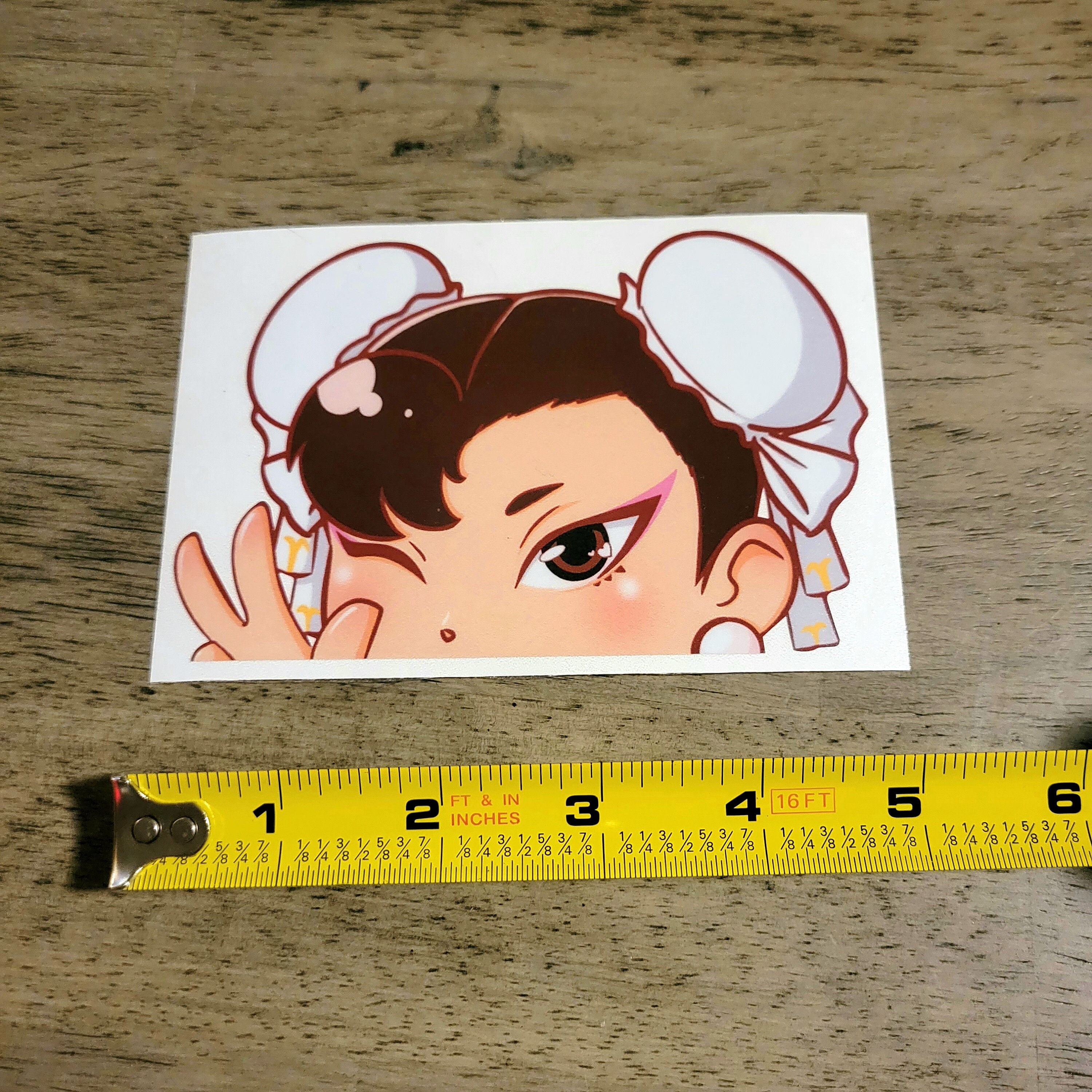 Street Fighter Chun Li & Juri Han Peeker Decal Sticker - Etsy