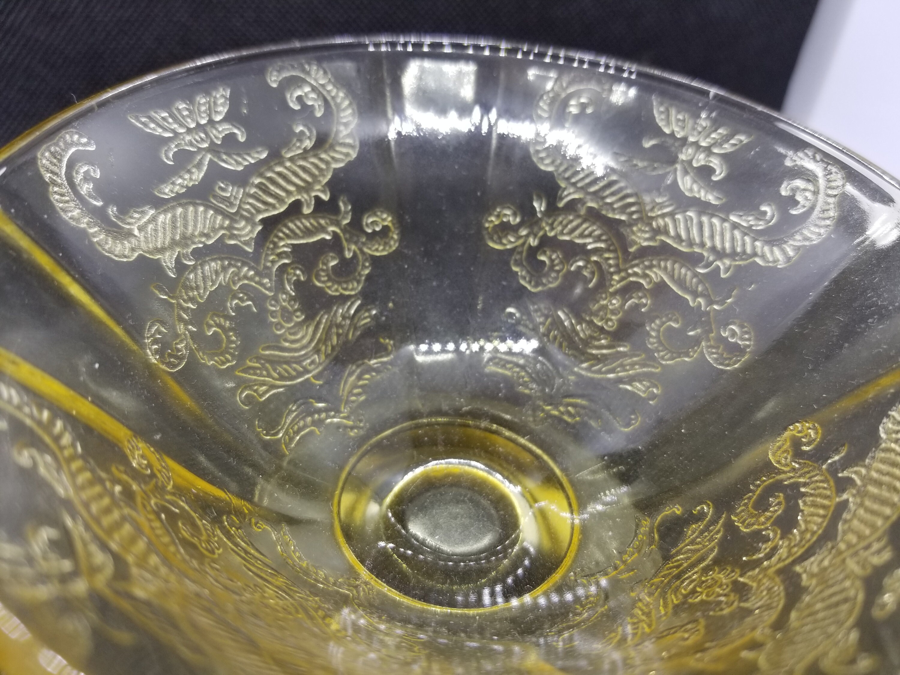 Madrid Pattern Depression Glass Fruit Bowls - Etsy