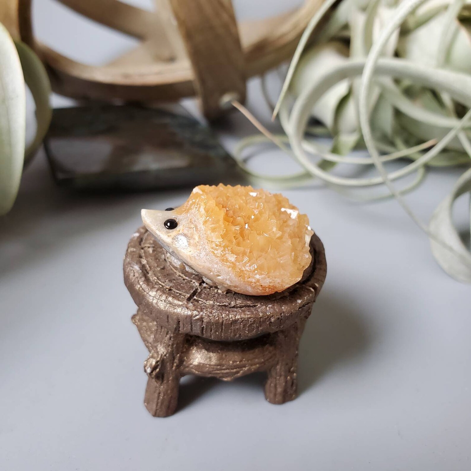 PIM 12 gram orange MICRO MINI banded calcite cluster mineral | Etsy