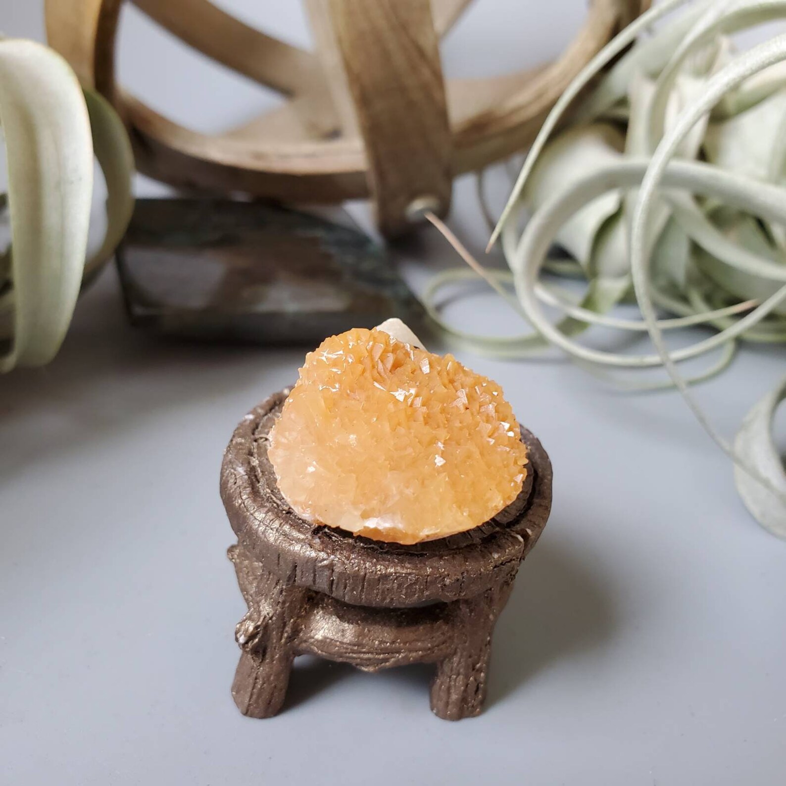 PIM 12 gram orange MICRO MINI banded calcite cluster mineral | Etsy