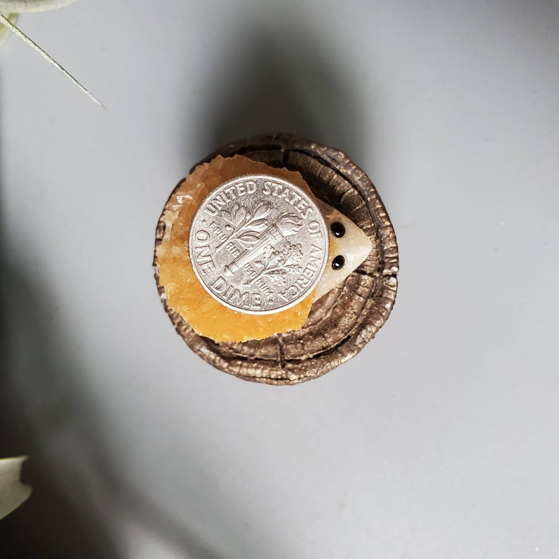 PIM 12 gram orange MICRO MINI banded calcite cluster mineral | Etsy