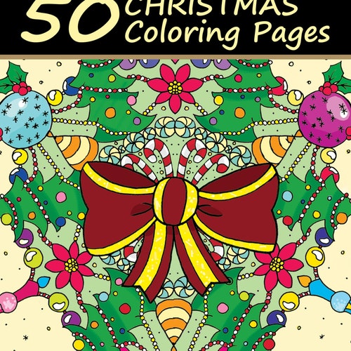 Adult Coloring Book: Magical Christmas Adult Coloring Pages - Etsy