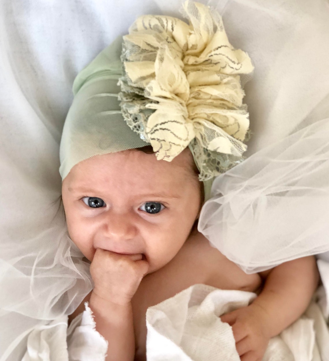 Diseñador hecho a mano Boho flor baby girl headband ideal | Etsy