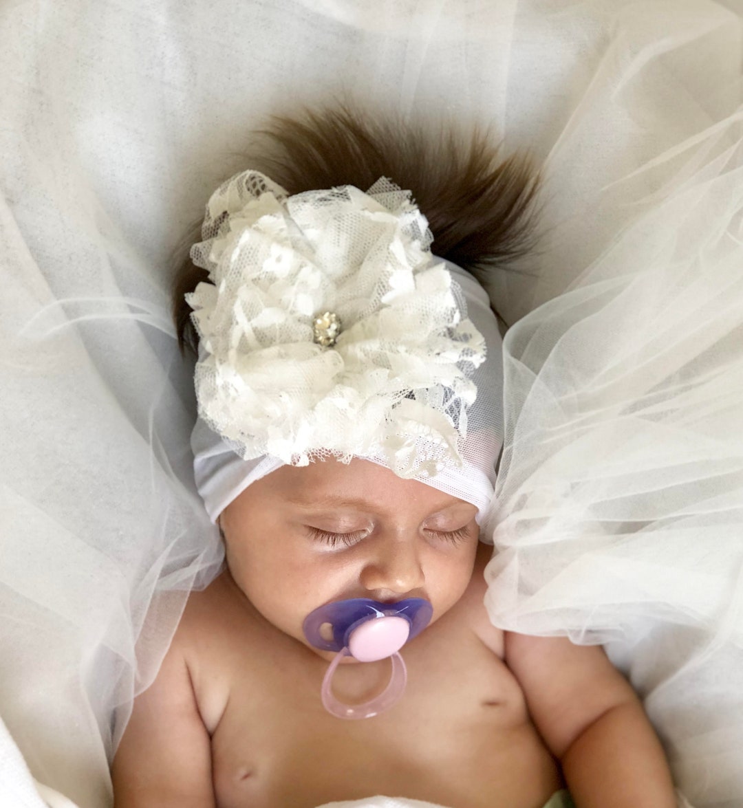 Diseñador hecho a mano, Boho, flor baby girl headband, ideal para el ...