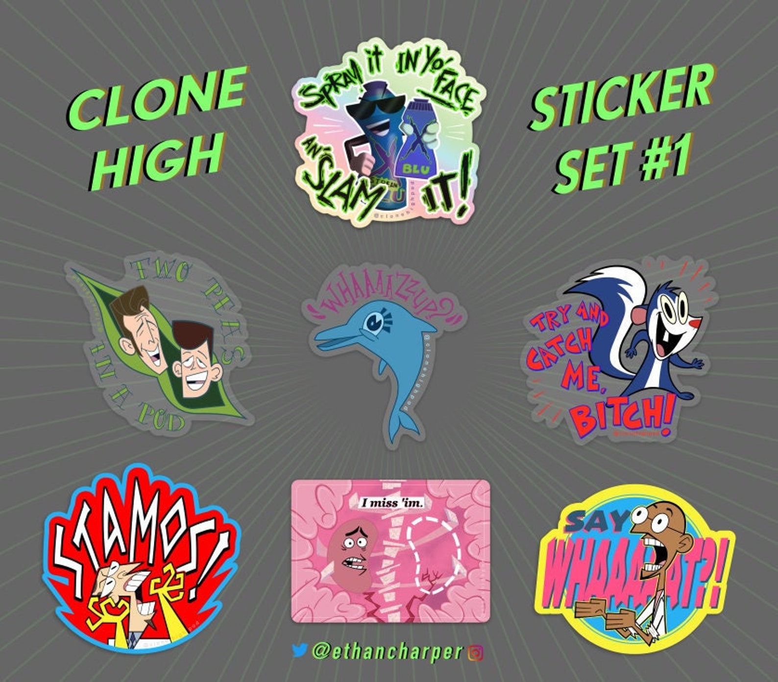 Clone High Stickers - Etsy