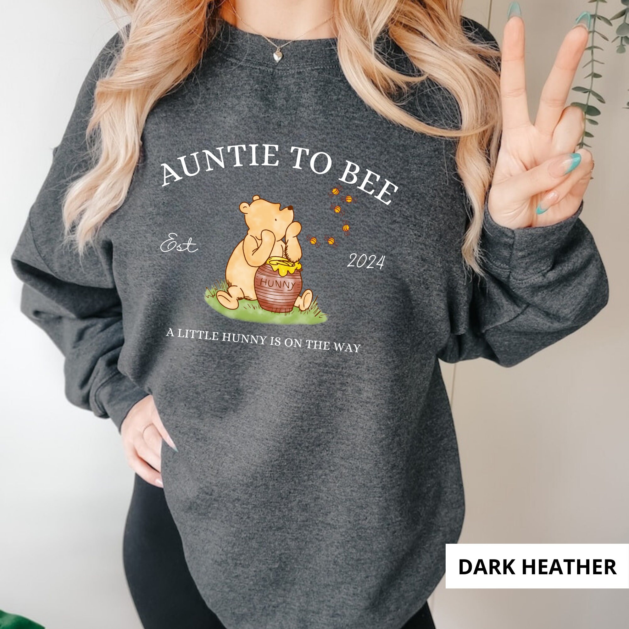 Personalized Aunt to Be Sweatshirt Winnie the Pooh Sweatshirt Gift ...