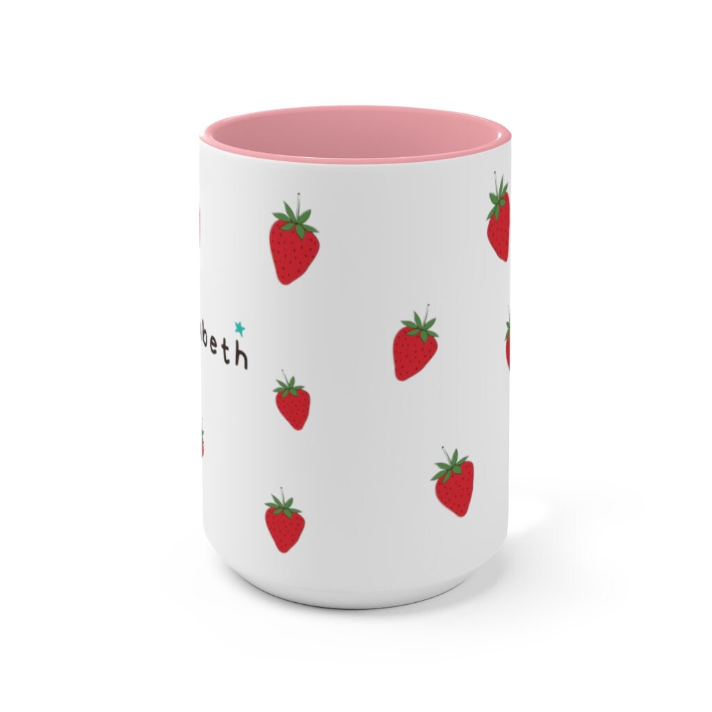 Personalized Strawberry Mug Customized Strawberry Mug Strawberry Coffee ...