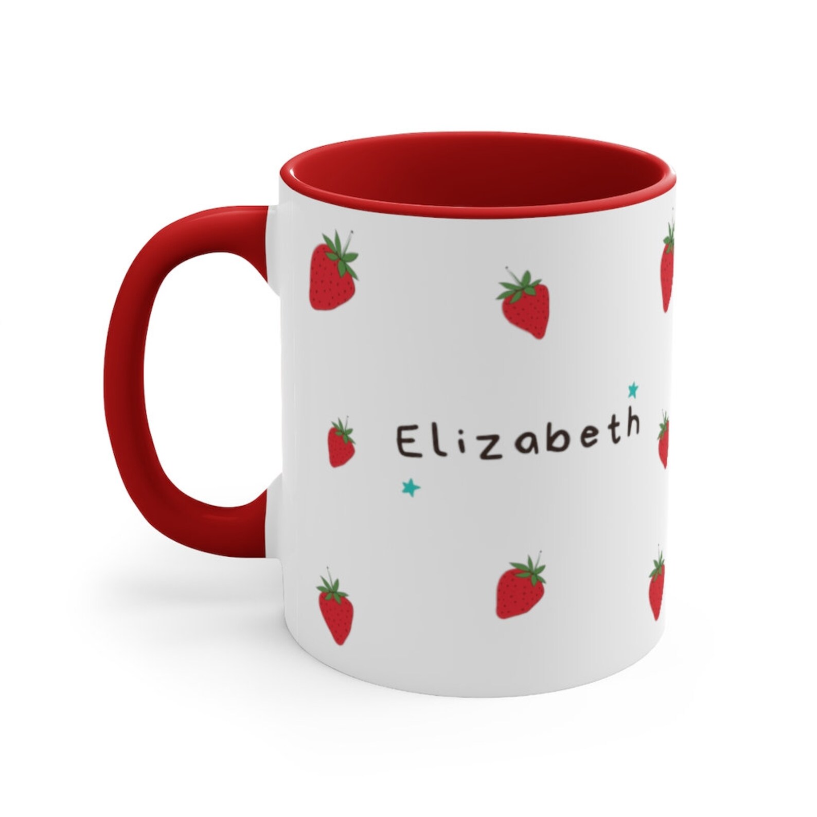 Personalized Strawberry Mug Customized Strawberry Mug Strawberry Coffee ...