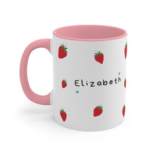Personalized Strawberry Mug Customized Strawberry Mug Strawberry Coffee ...