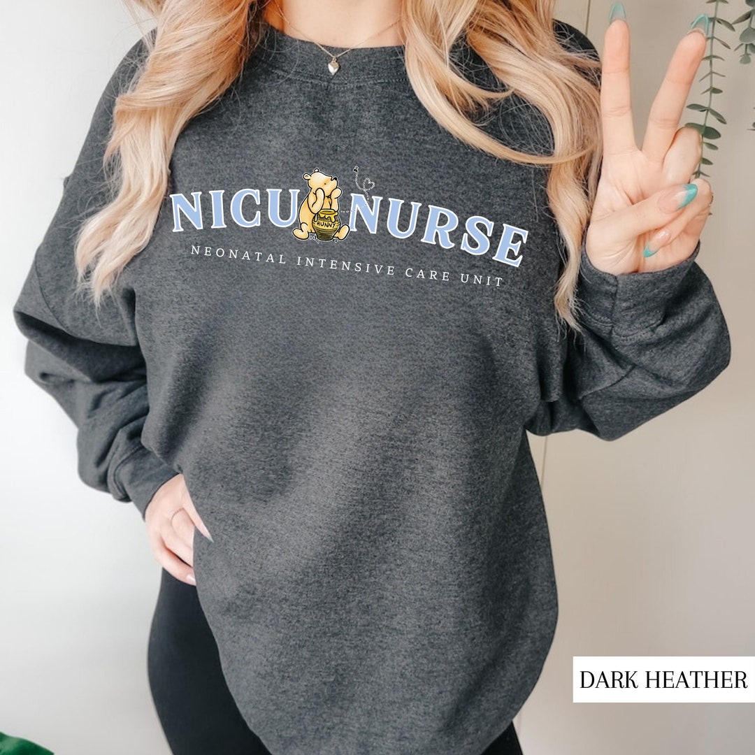NICU Nurse Winnie the Pooh Sweatshirt Neonatal Intensive Care Unit ...