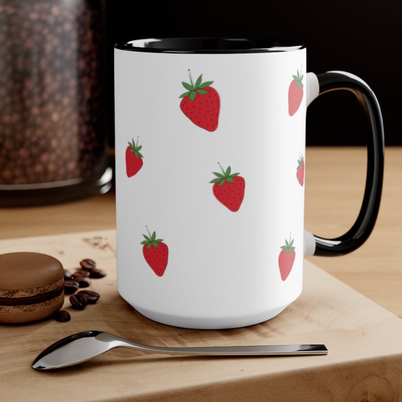 Personalized Strawberry Mug Customized Strawberry Mug Strawberry Coffee ...