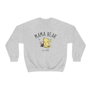 Personalized Mama Bear Sweatshirt Classic Winnie the Pooh Mama Crewneck ...