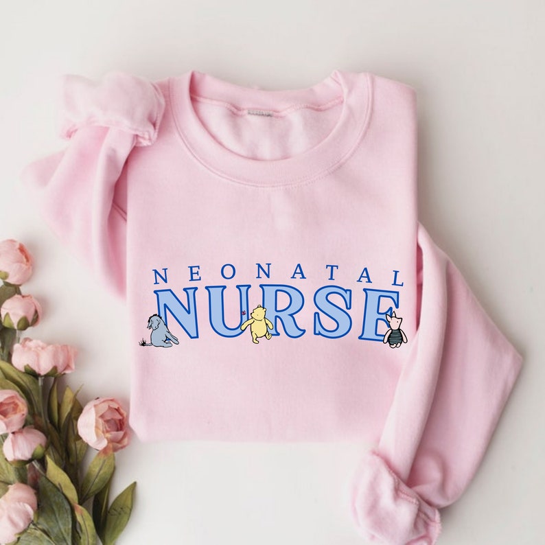 Neonatal Nurse Winnie the Pooh Sweatshirt NICU Nurse Winnie - Etsy