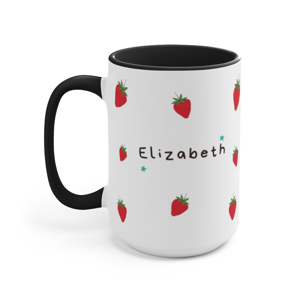 Personalized Strawberry Mug Customized Strawberry Mug Strawberry Coffee ...