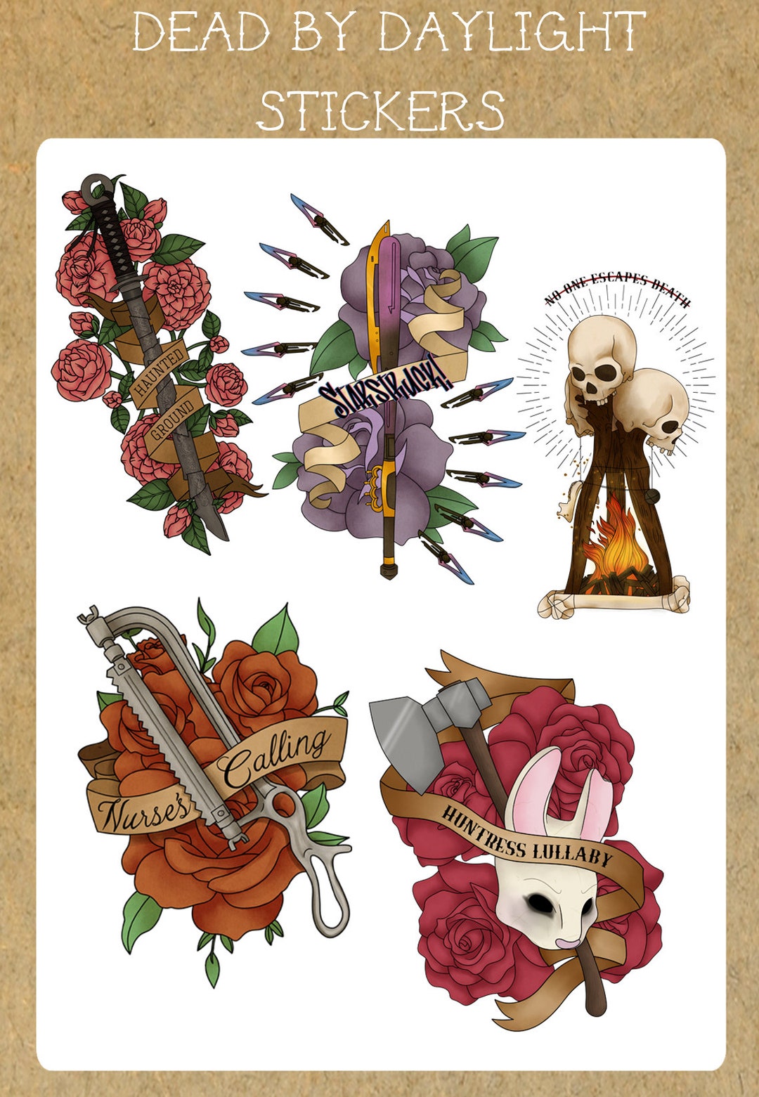 Dead by Daylight Flash Stickers - Etsy
