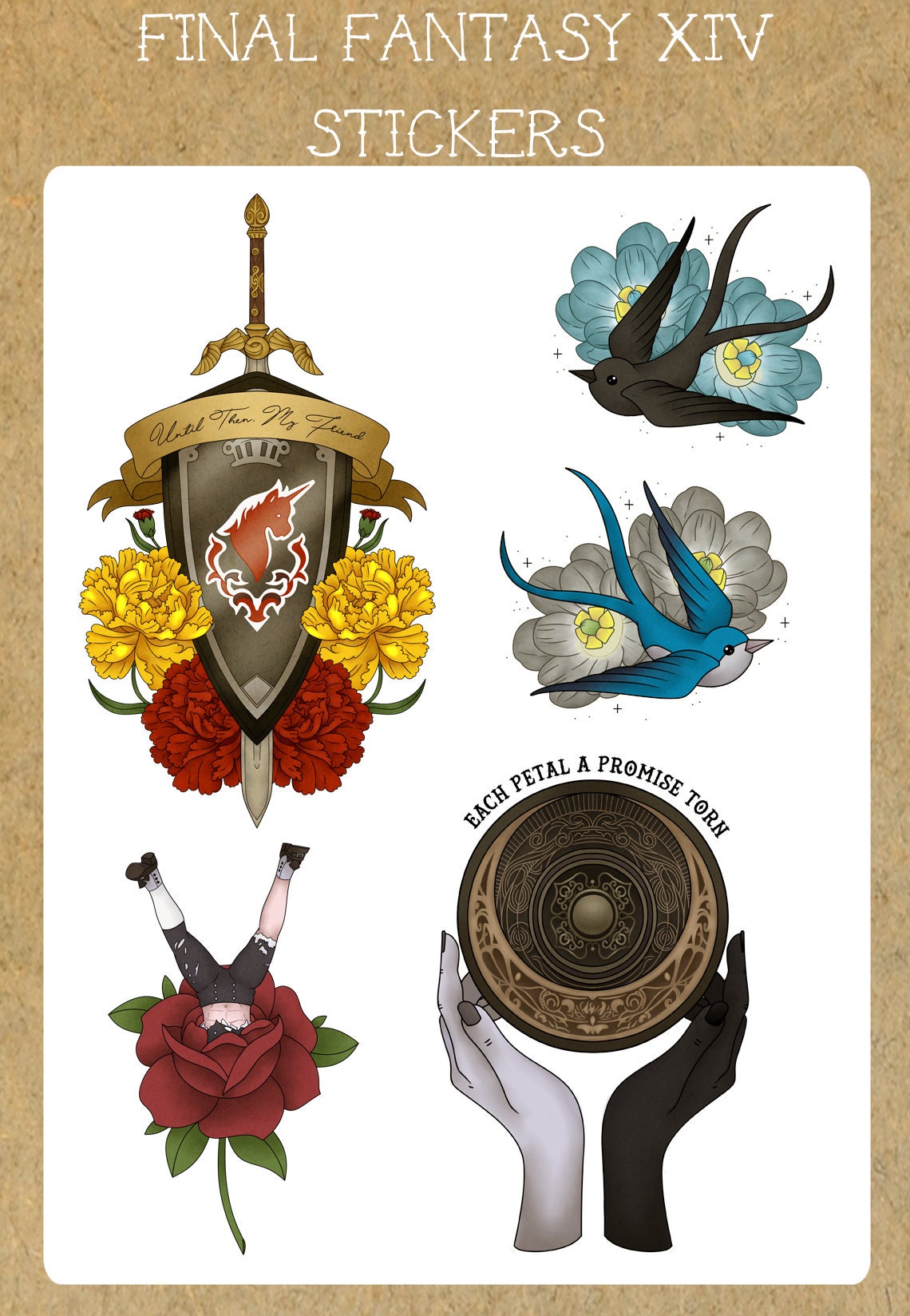 FFXIV Flash Stickers - Etsy