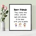 Best Friend Printable, Best Friend Print, Best Friend Gift, Funny Print ...