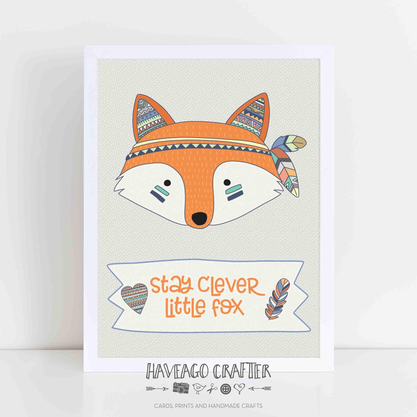 Woodland Animal Tribal Nursery Art Print Quotes - Be Brave Little Bear ...