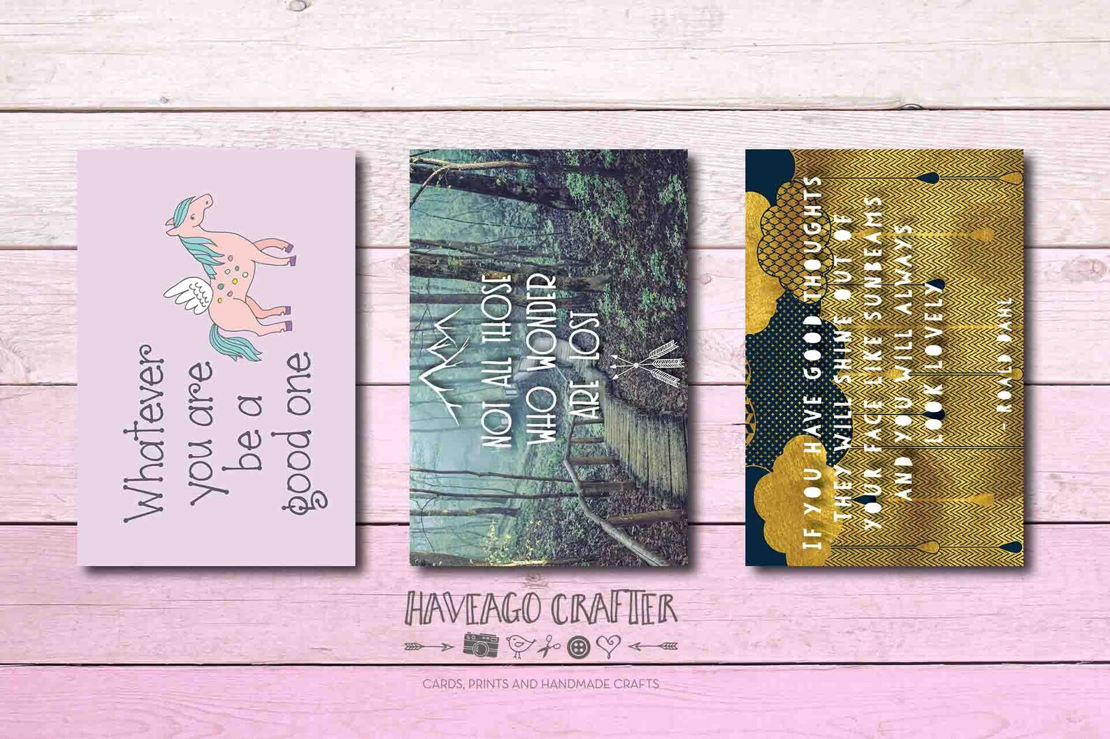 Fun and Inspirational Quote Postcards / Notecards - Series 6. Not All ...