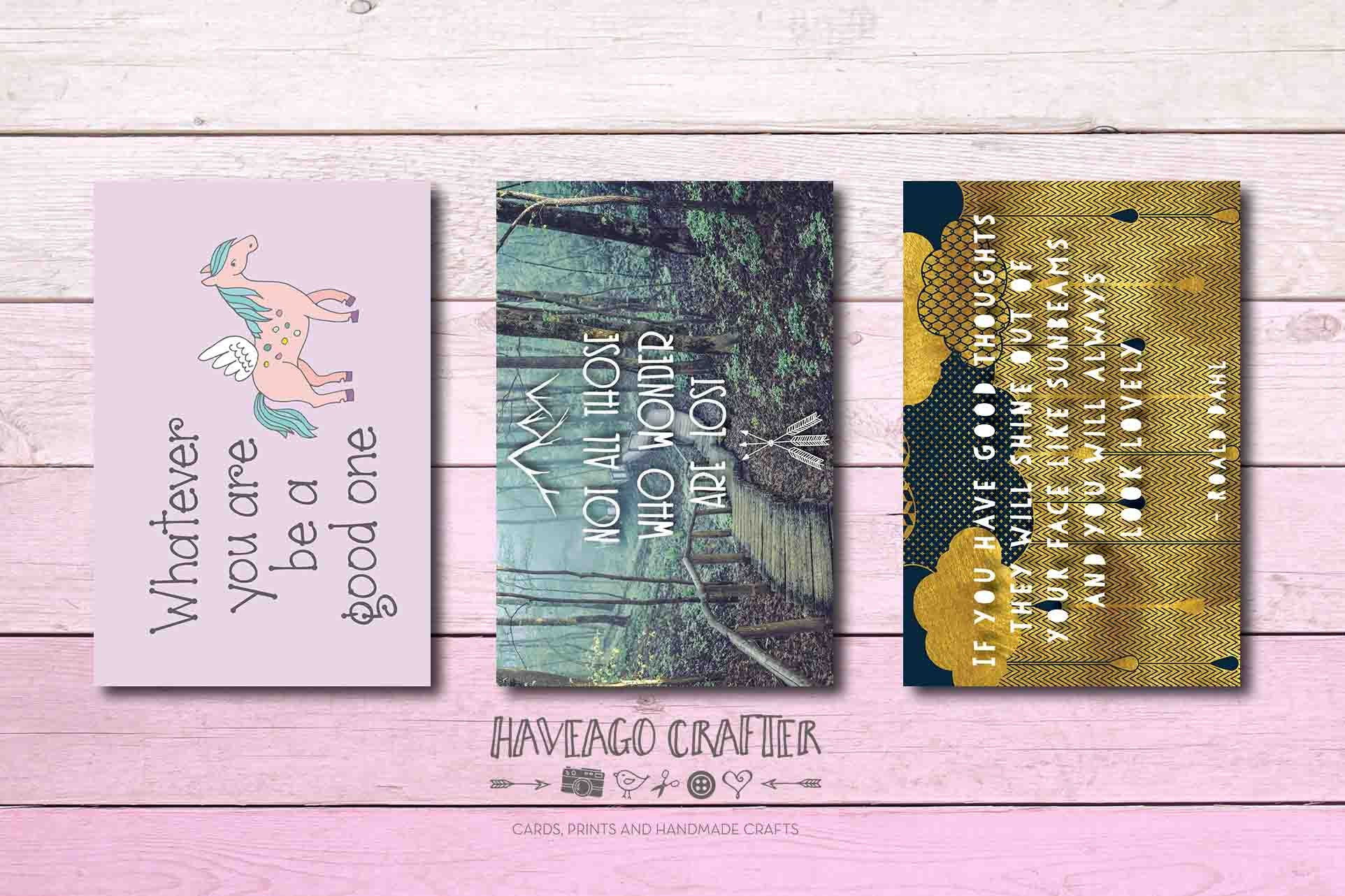 Fun and Inspirational Quote Postcards / Notecards - Series 6. Not All ...