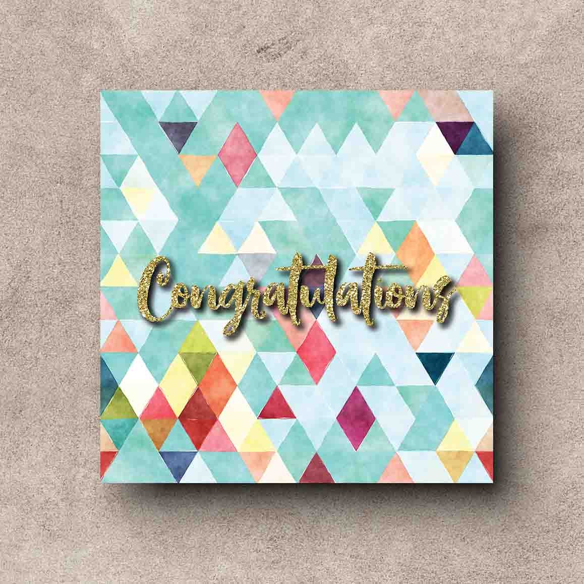 Congratulations Printed Greetings Cards – Variety of Designs ...